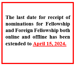 Application for Fellowship - Indian National Academy of Engineering
